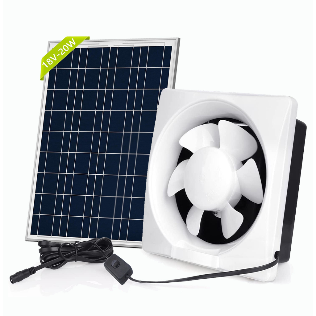 Kipas pembuangan dengan papan solar 20W/Solar exhaust fan, 20W solar ...