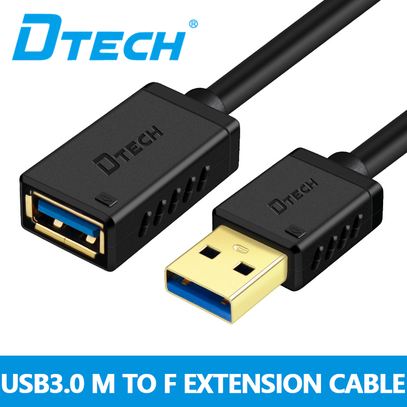 DTECH USB 3.0 Extension Cable Type A Male to Female Adapter with Gold ...