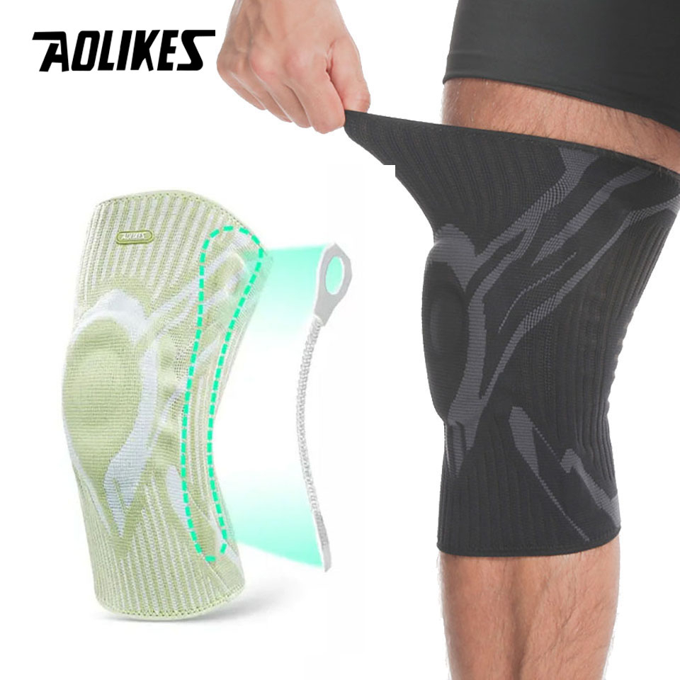 Aolikes Patella Stabilizer Silicone Gel Spring Support Knee Pad (1 Pc ...