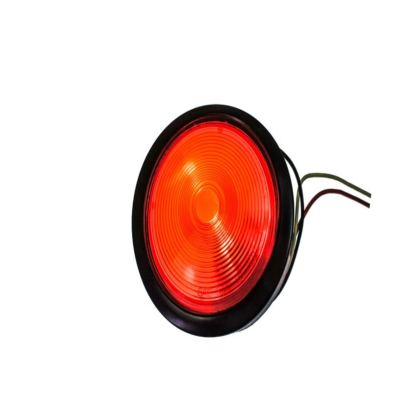 4 Inch Round Halogen Bulb Signal Light Brake Light Position Light Red ...