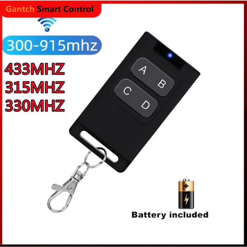 433 MHz Copy Universal Remote Control 433mhz 4 Button Clone Garage Door ...