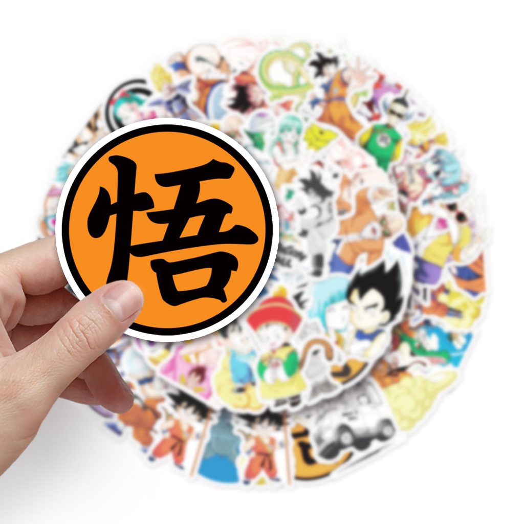50 Piece catoon Dragon Ball Creative Motor Stickers Car Stickers ...