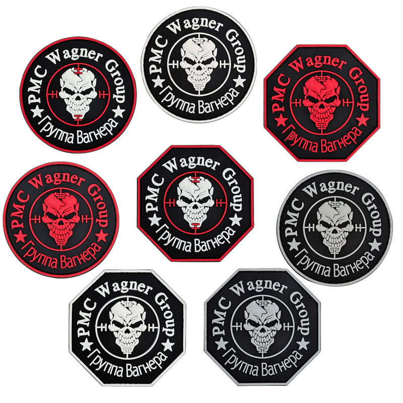 PVC Rubber 3D Epoxy Label Russia Wagner Group PMC Badge Sticker Hell ...