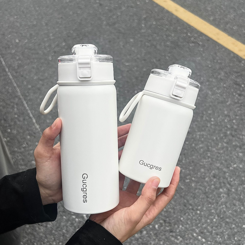 【OUWO】Muji Style 316 Stainless Steel Thermos Cup 550ml with Tea ...