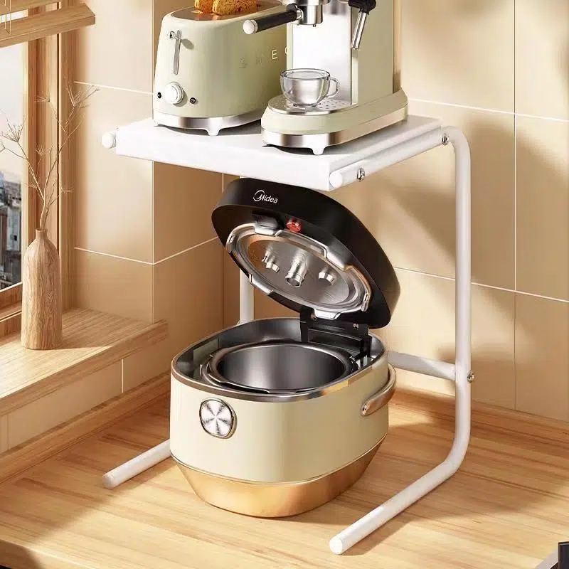 Electric rice cooker storage rack kitchen stove air fryer table top ...