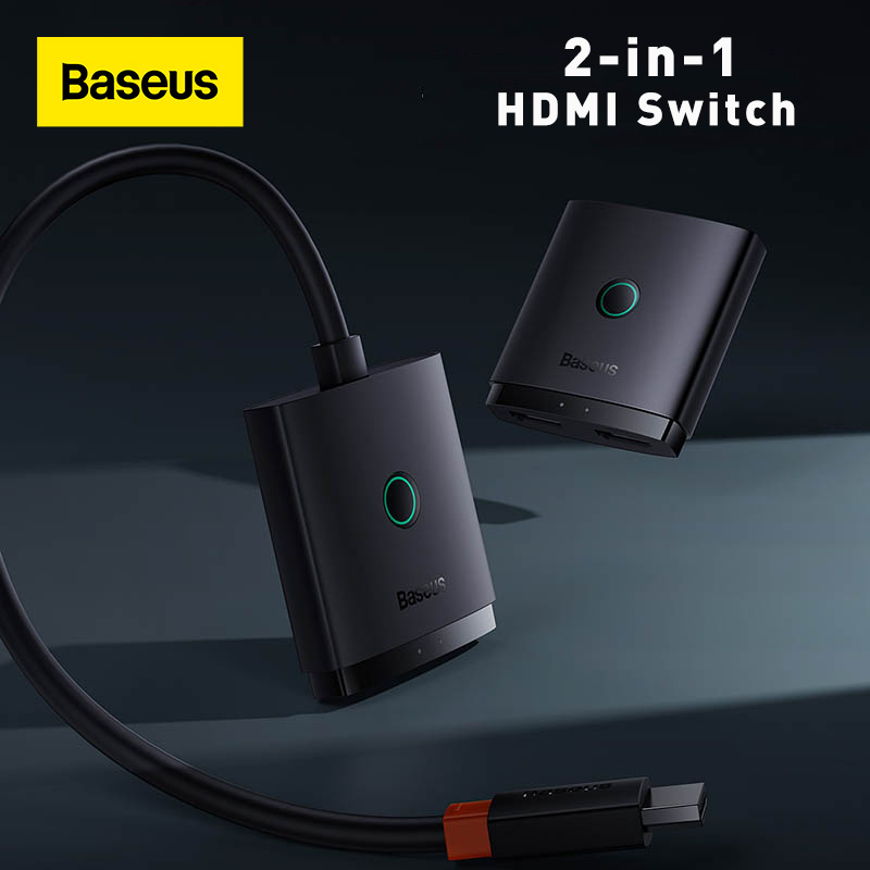 Baseus 2-in-1 Bidirectional HDMI Switch HDMI Splitter 4K HDMI Adapter ...