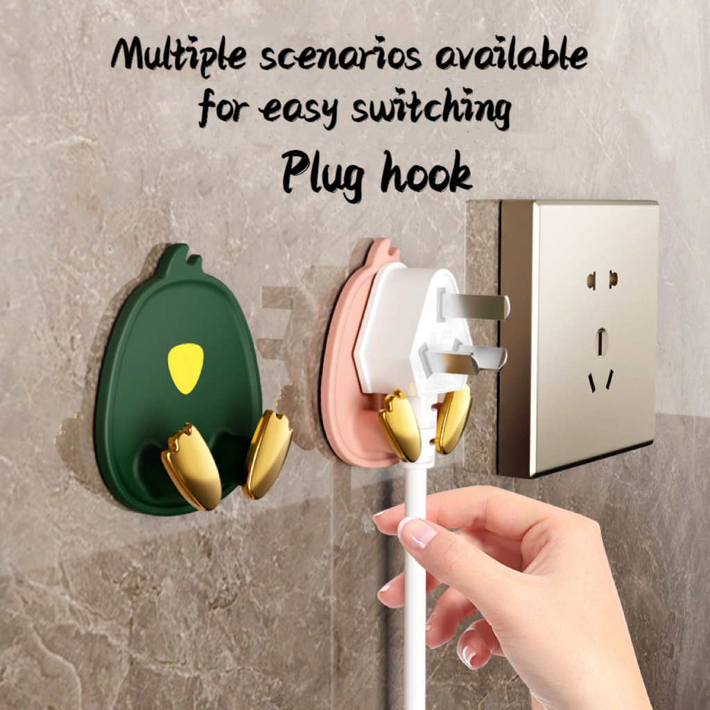 Light Luxury Plug Hook No Punching Multifunctional Wall Hook Holder ...
