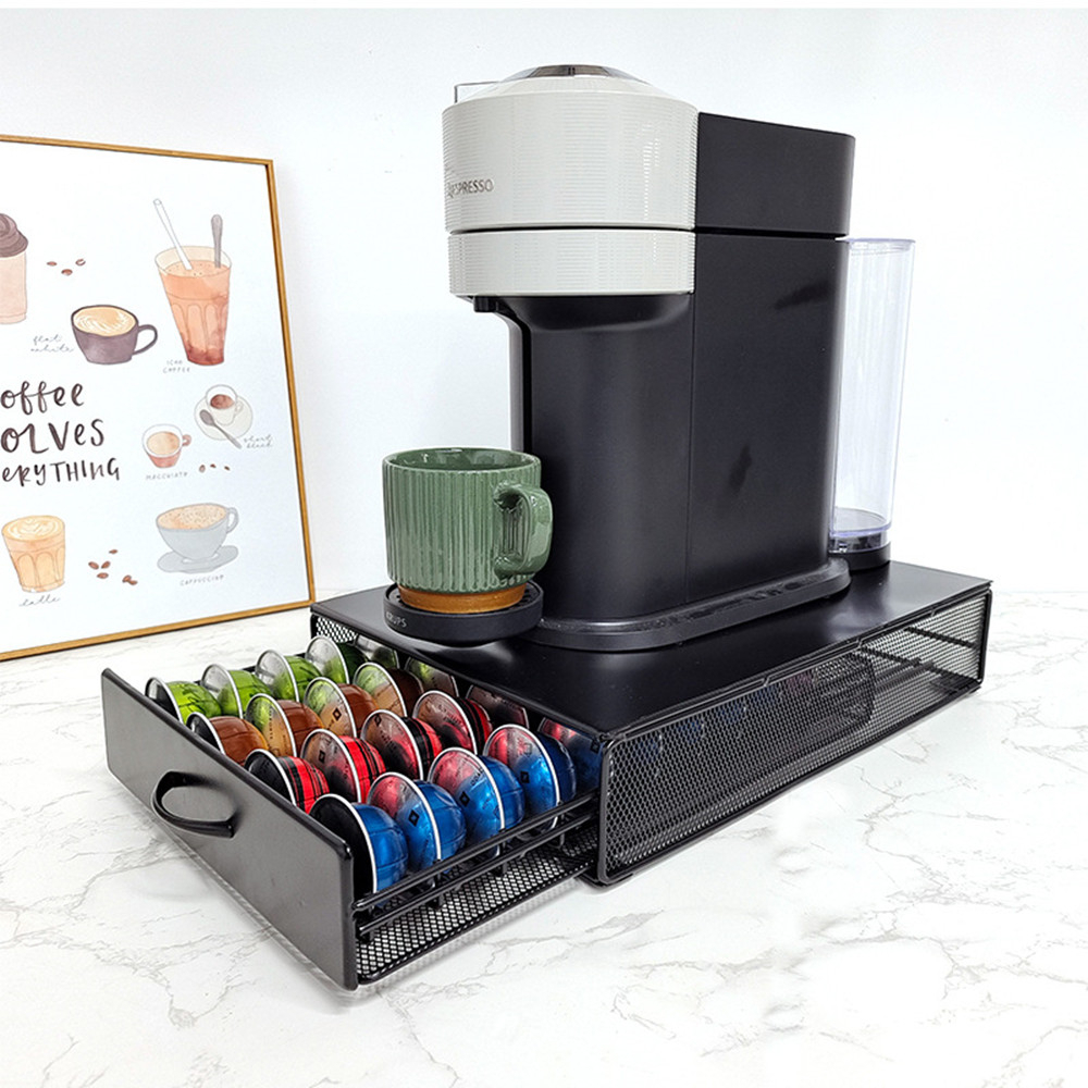 Black Metal Coffee Nespresso Vertuoline Pods Holder Coffee Capsule ...