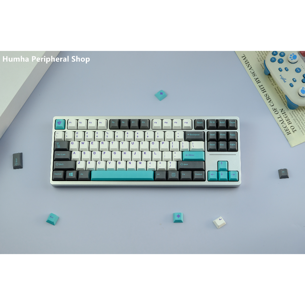 Humha HyperFuse keycap PBT material Dye-Sublimation Cherry profile Mechanical Keyboard keycap ...