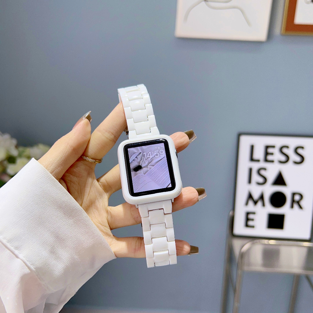 Strap+Case For SmartWatch Strap Retro Case Plastic Strap For Apple ...