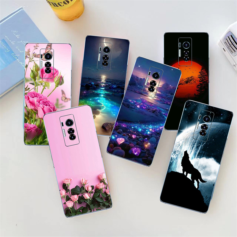 Silicone Printed Phone Case For Tecno Phantom X AC8 Casing Soft TPU ...