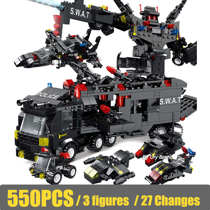 Police Army Military Series 550PCS Building Blocks SWAT Police Robot ...