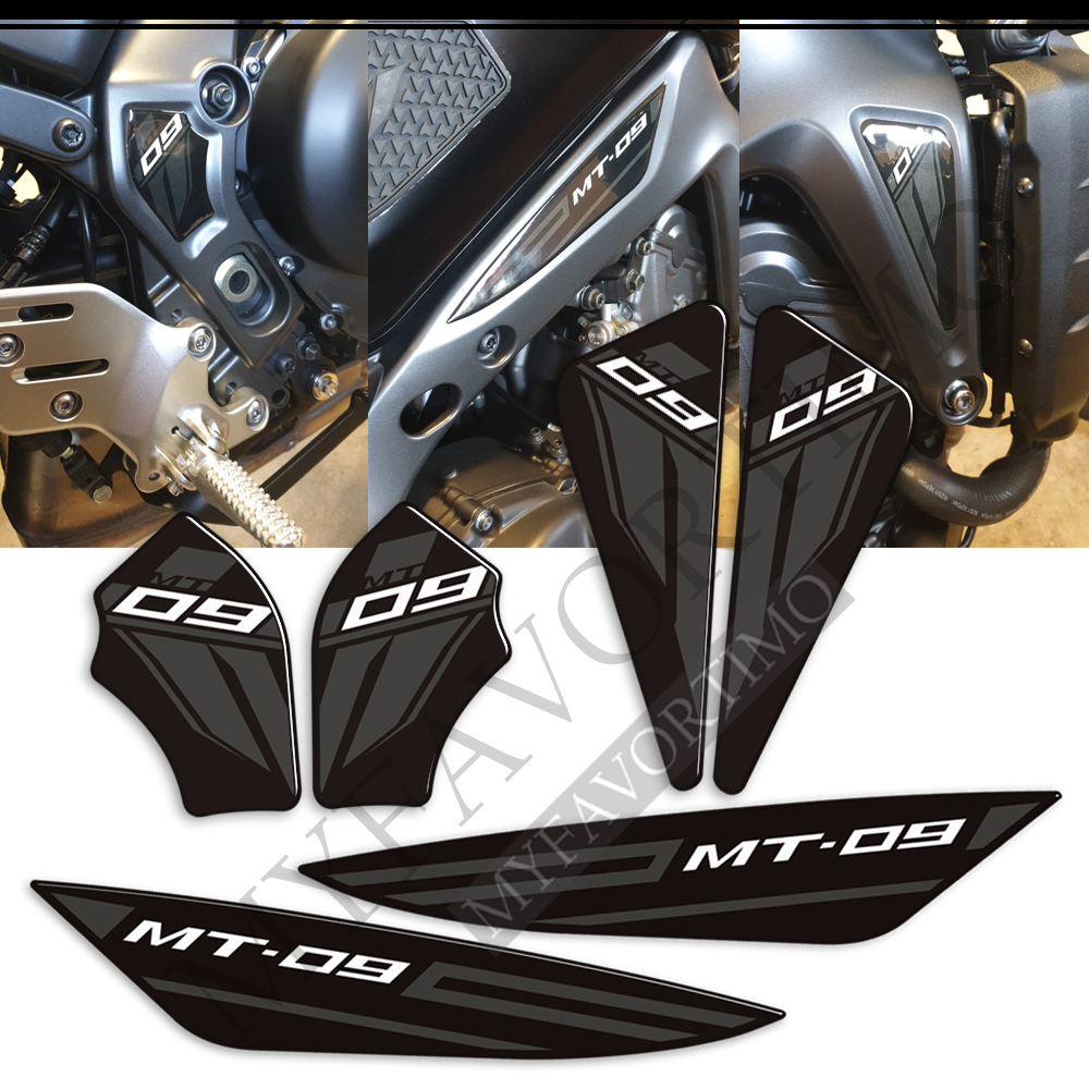 Tank Pad Protector Stickers Decals For Yamaha MT09 MT FZ 09 SP MT-09 ...