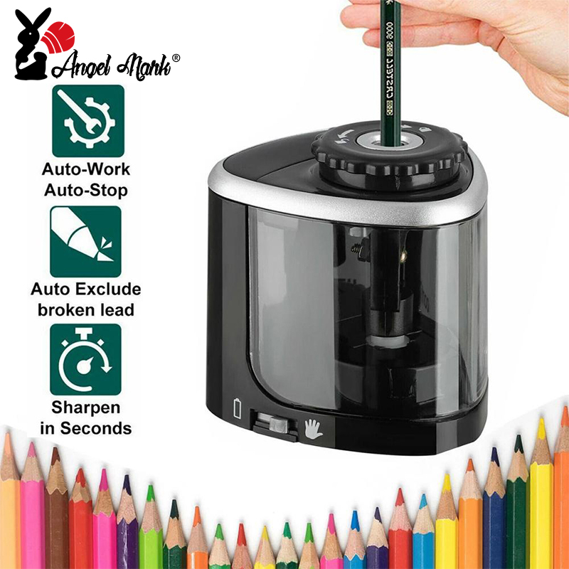 Angel Mark Tenwin Electric/Manual 2 in 1 Pencil Sharpener Safe Student ...