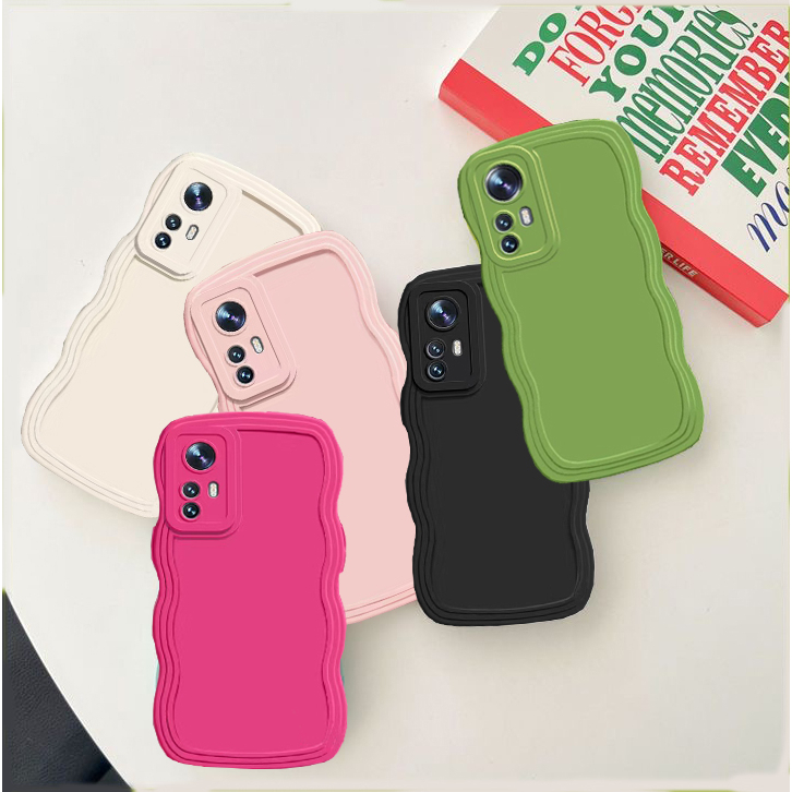 Redmi Note 12 Pro 9T Mi 13 Lite 11 12 13 Wave Bumper Candy Color Camera ...