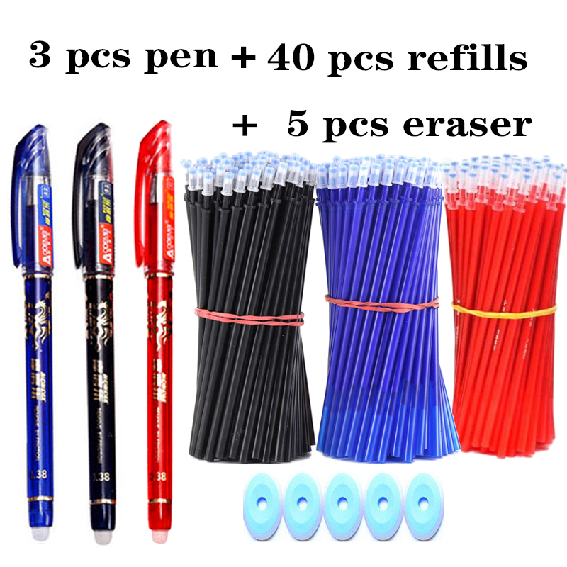 48 Pcs Erasable Gel Set Office Accessories Eraser Gel Pens for Writing ...