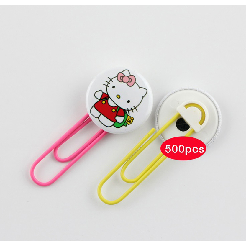25mm Bookmark Button Badges Paper Clip DIY button badge Blanks Material ...