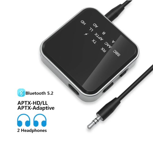 LE507 2-in-1 Aptx Bluetooth Adapter Low Latency Bluetooth 5.2 Audio ...