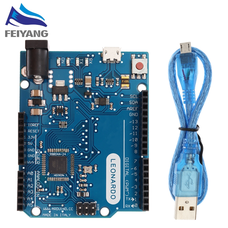 Leonardo R3 Microcontroller Atmega32u4 Development Board With Usb Cable Compatible For Arduino 1425