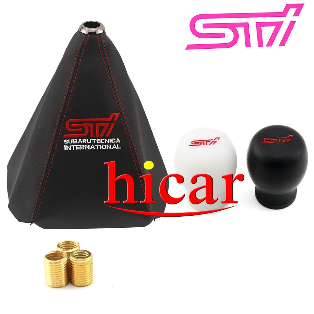 STI Shifter Lever Head 5 Speed Gear Shift Knob Cover For Subaru Impreza WRX 5MT 6MT Legacy GDA ...