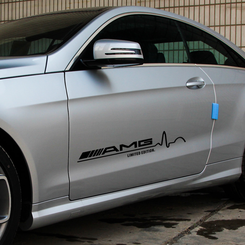 2pcs 78CM AMG Limited Edition Car Door Side Graphics Decals Stickers ...