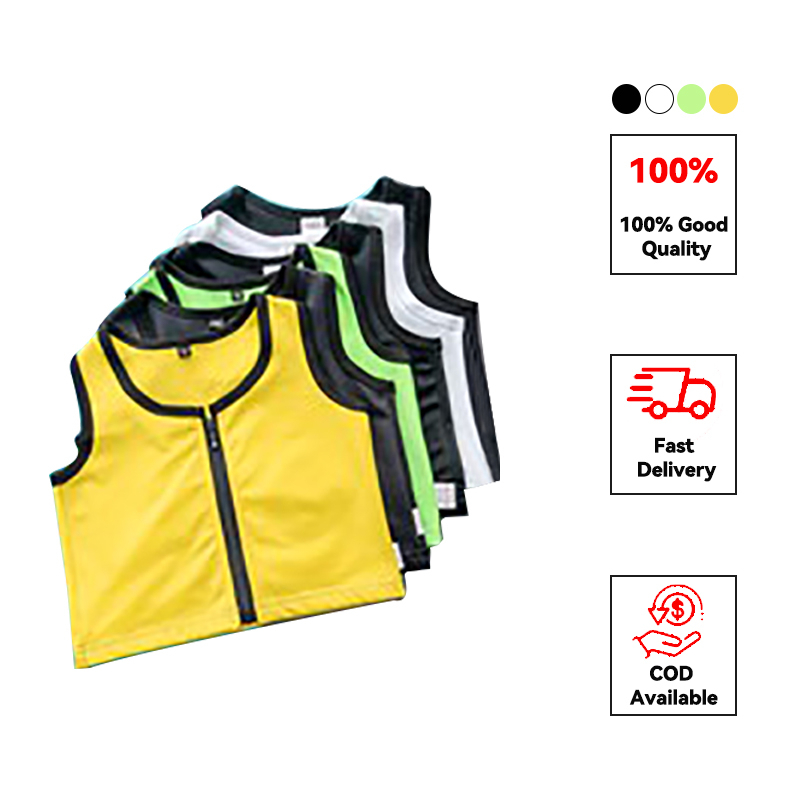 S 6xl Ready Stock Front Zipper Chest Binder Baju Melayu Budak 拉链束胸