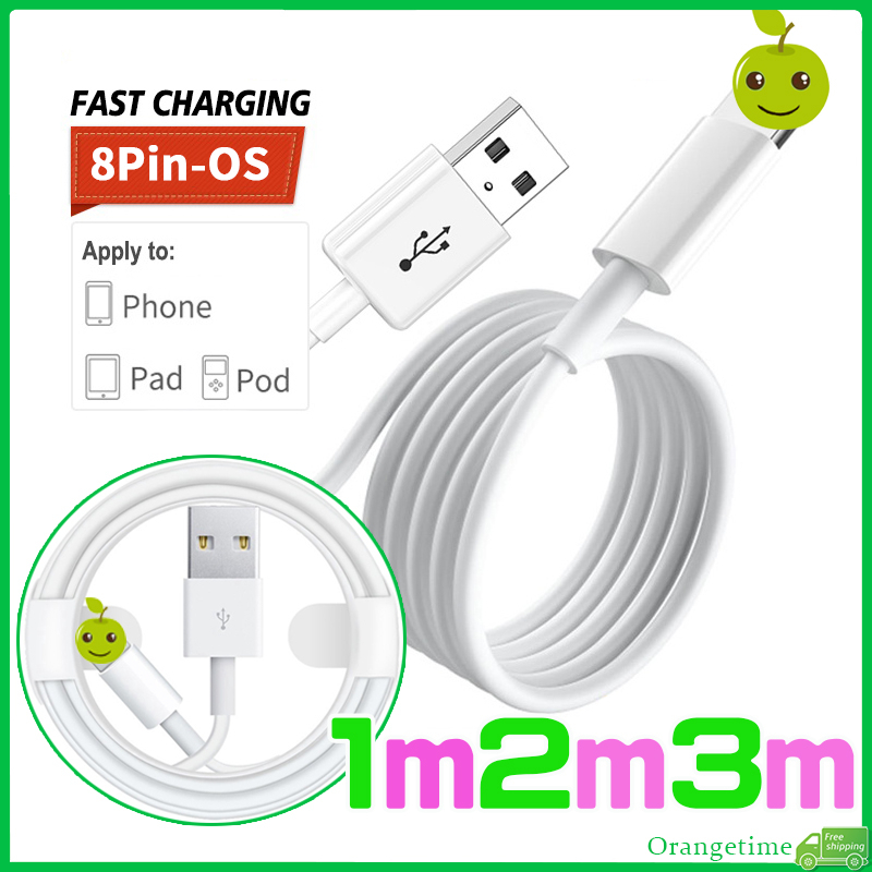 【Fast Delivery】1M 2M 3M Long cable For i-P/Pad Phone Charger Cord Fast ...