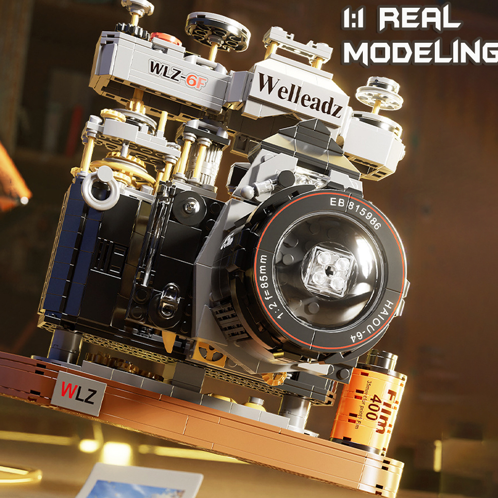WLZ-6F Building Blocks retro Camera, Adolescent Building Set ...