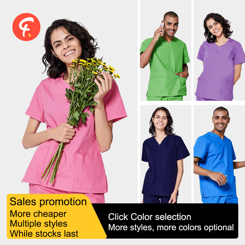 Promotional Scrubs Tops More Design Nursing Clothing Mens Womens Nurse ...