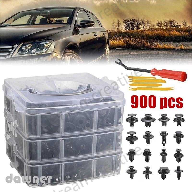 900pcs Clip Bumper Car Fastener Rivet Car Rivet Bumper Clip Fender ...