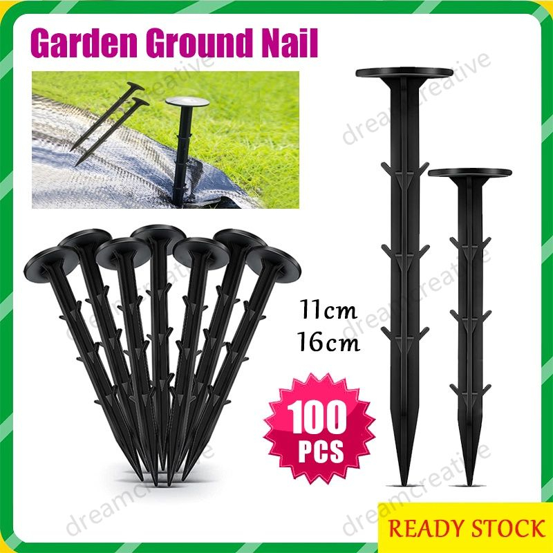 100Pcs Paku Weedmat / Paku Silvershine/ Silver shine /Nail/Garden Nail ...