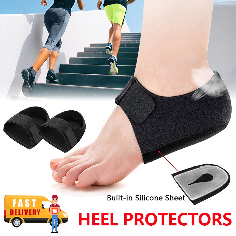 1 Pair Plantar Fasciitis Support Silicone Heel Pad Bio Medical Cushion ...