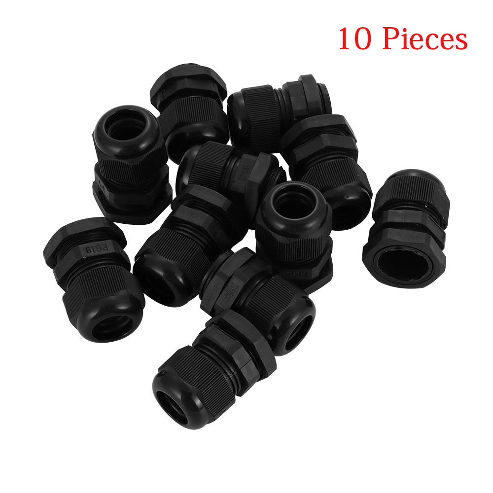 10 Pieces Nylon Cable Gland Kit, Waterproof IP68 Cable Gland Joints ...
