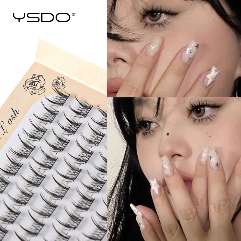 YSDO 6 Rows Individual Eyelashes Natural Long Grafting False Eyelash ...