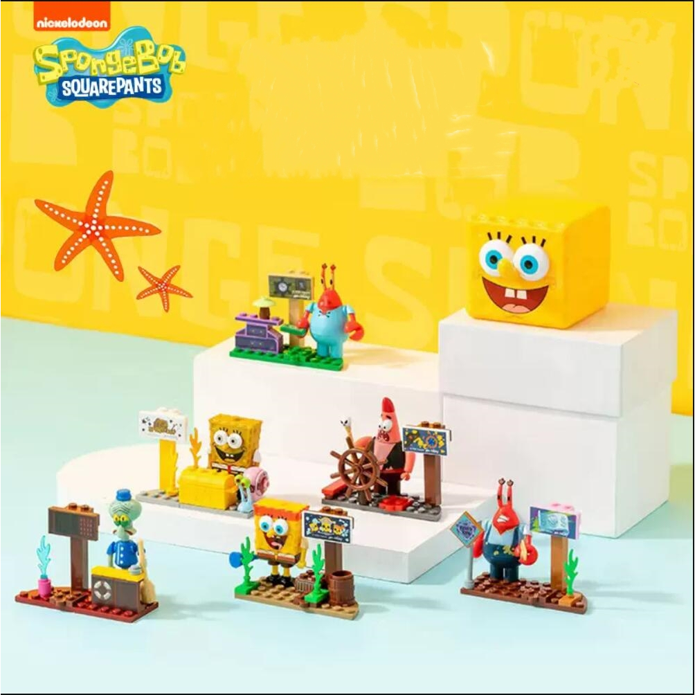 SpongeBob Squarepants nickelodeon Building Blocks Blind box Toys ...