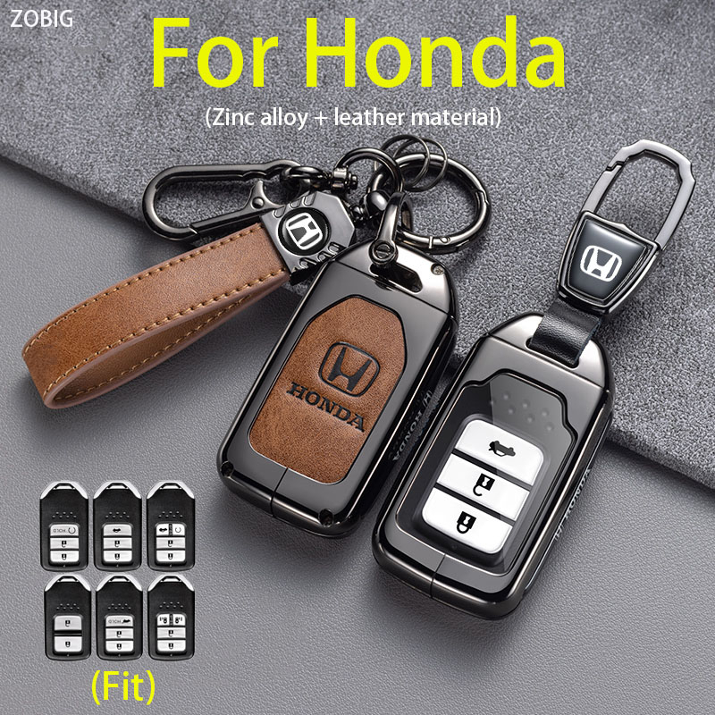 ZOBIG Key Fob Cover for Honda Car Key Case Shell with Keychain fit ...