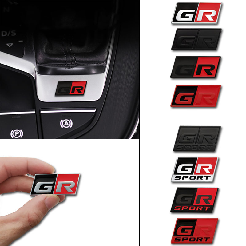 Metal Labeling GR sport Car Interior Sticker For Toyota YARiS Hiace ...
