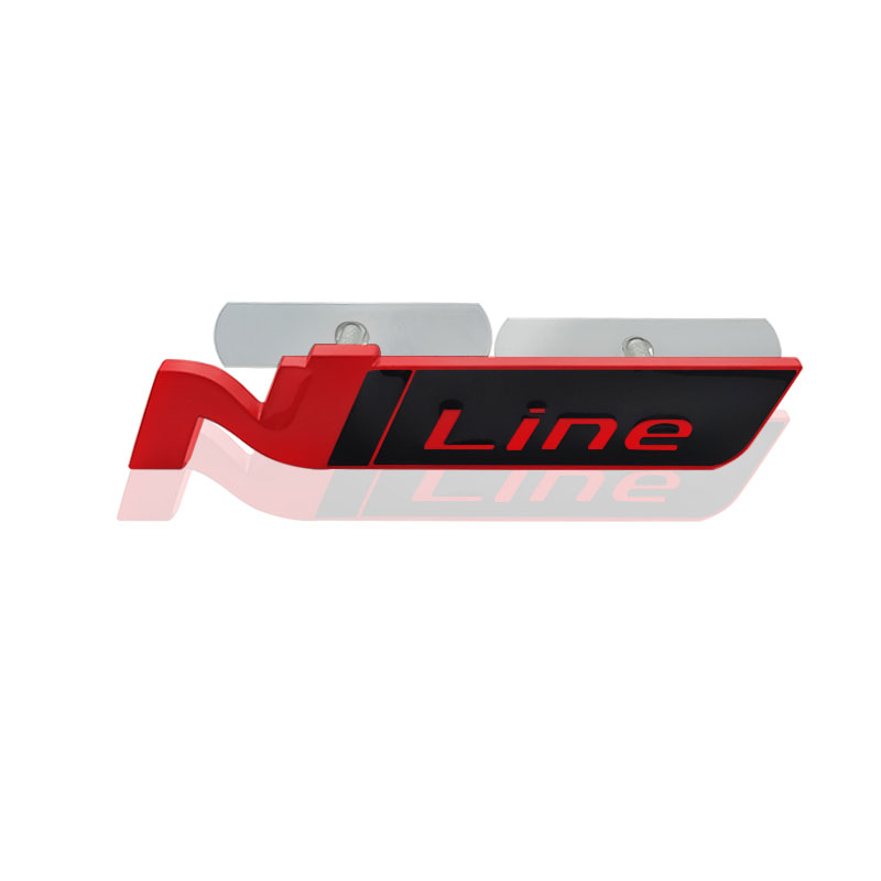 Car Sticker Front Hood N line Emblem Auto Grille Badge For Hyundai ...