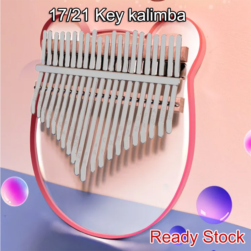 【Ready Stock】17 key Crystal Thumbhard Kalimba 21 key Sky Star Kalimba ...