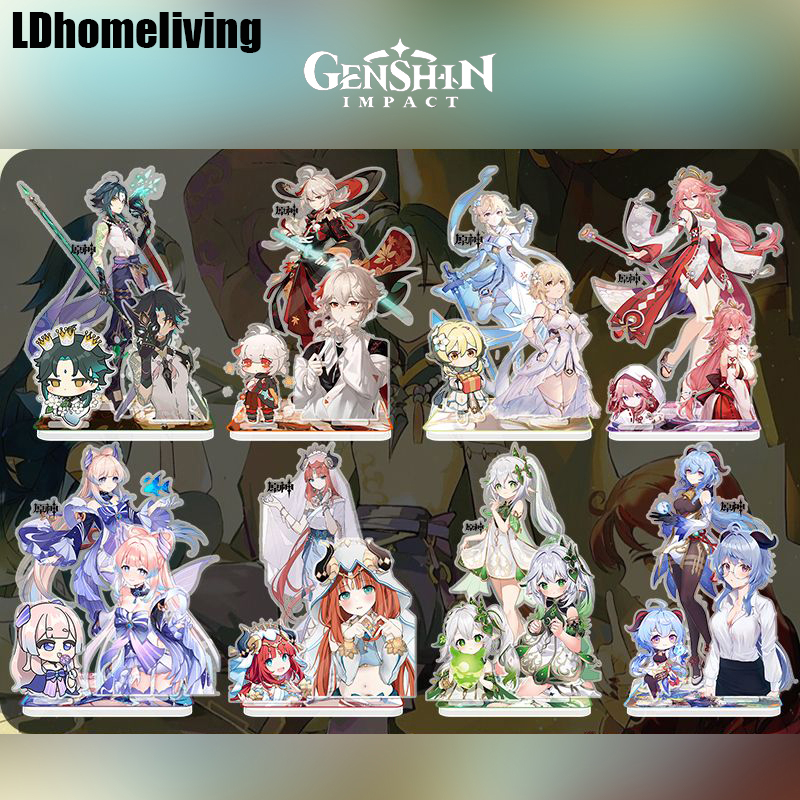 Genshin impact stand wanderer kazuha 3 in 1 Acrylic tabletop decoration ...