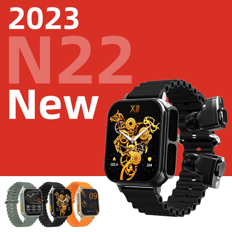 New N22 Bluetooth Headset Smart Watch 128M RAM 1.96inch 300mAh Android ...