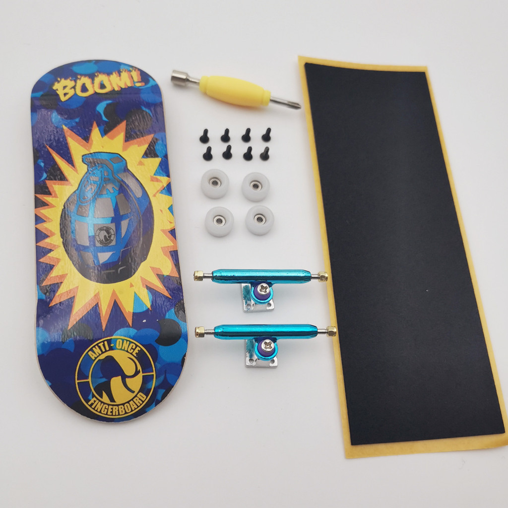 34mm 32mm Fingerboard Set Finger Skateboard with Real Graphic Deck ...