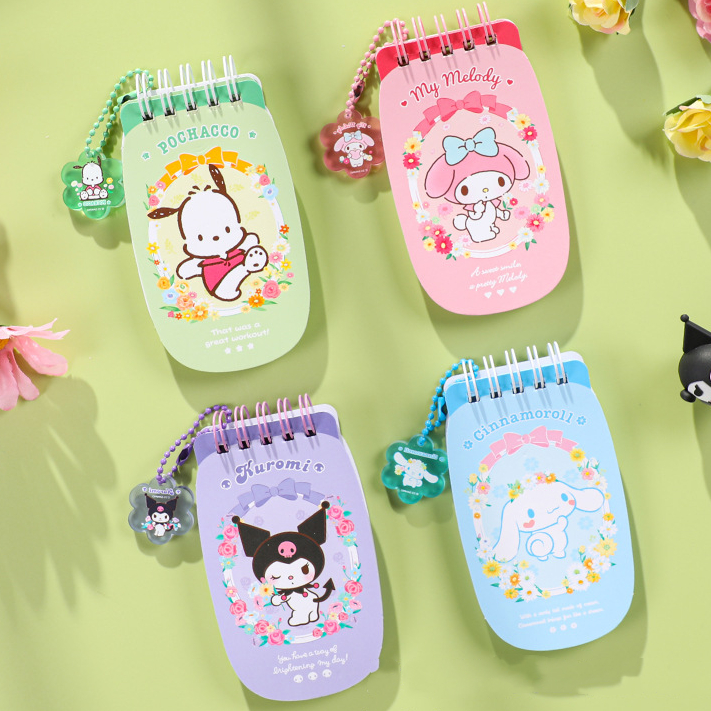 Sanrio Phone Shaped Mini Coil Notepad Cartoon Cute Pocket Notebook ...
