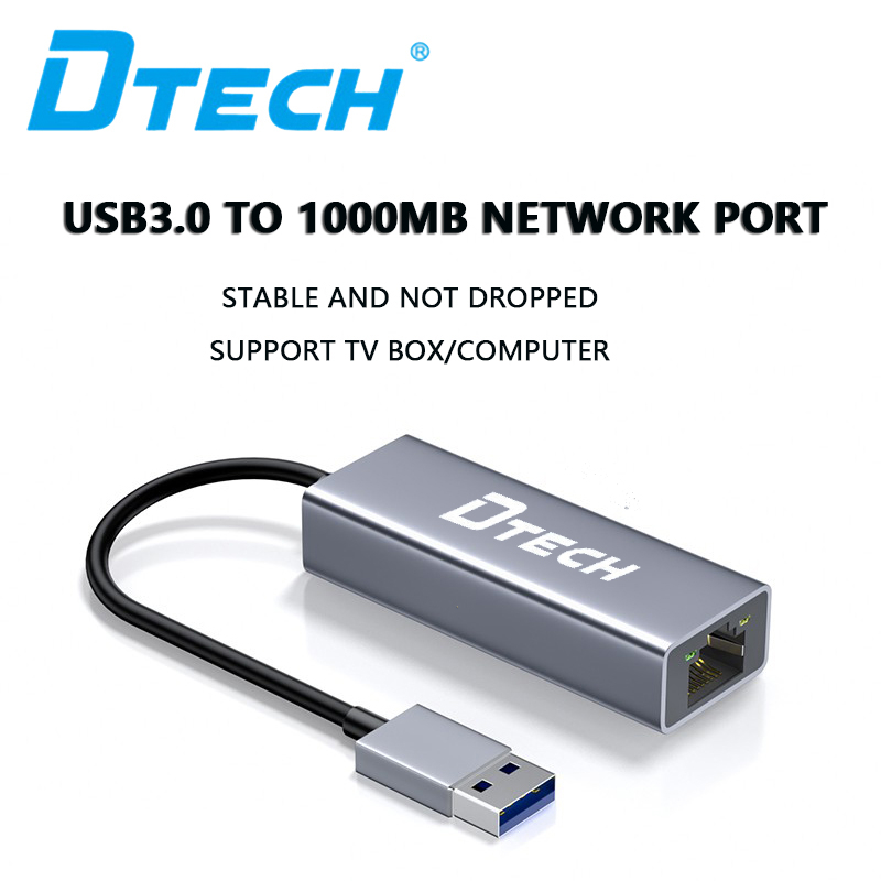 DTech USB to Ethernet Adapter 3.0 10/100/1000 mbps Gigabit Wired ...