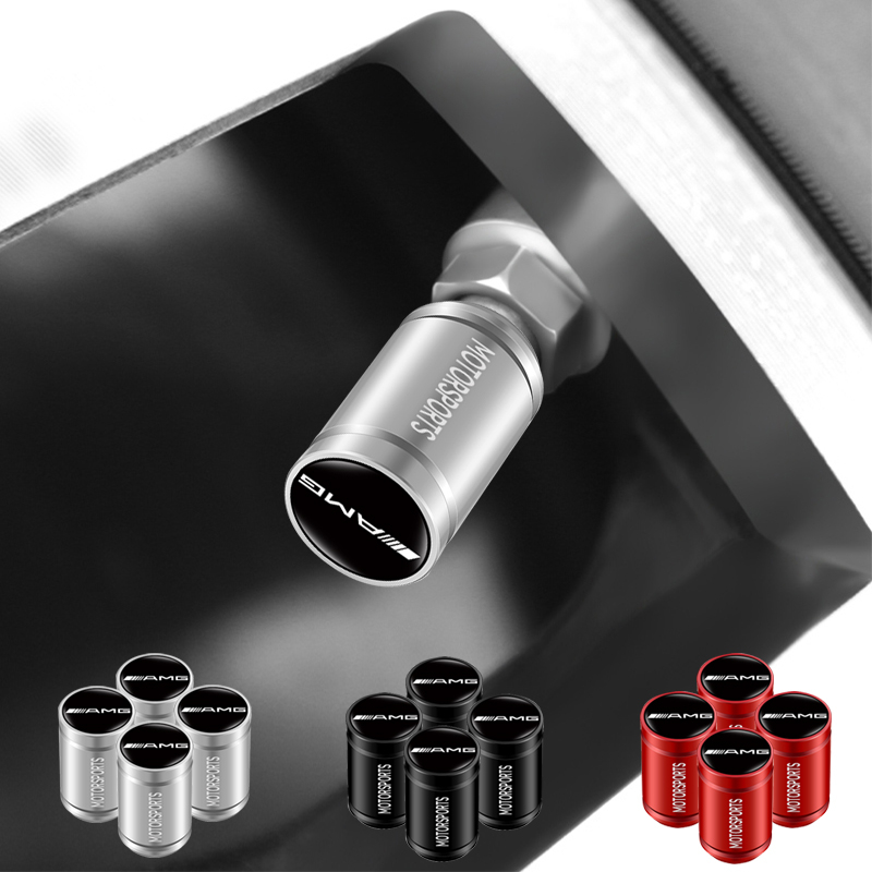 4pcs Car Logo Tire Leak-proof Cap Sport Styling Aluminum Car Wheel ...