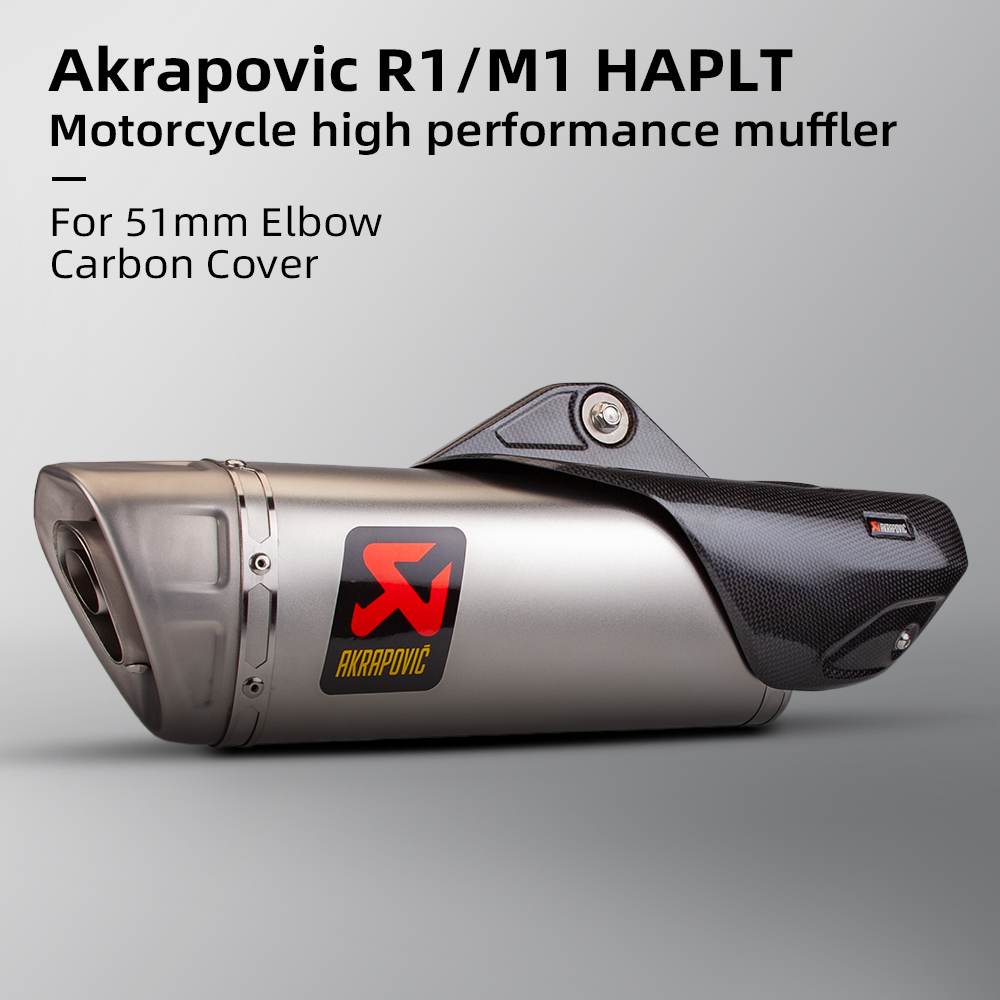 Akrapovic R1/M1 bike exhaust muffler with DB killer/Silencer 51mm inlet ...