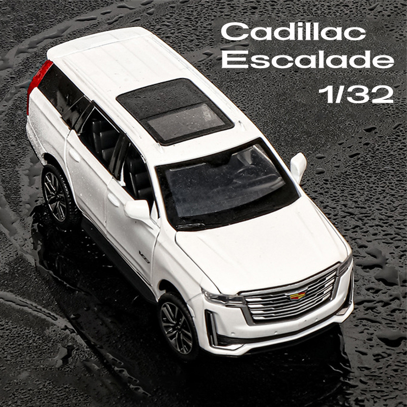 【RUM】1:32 Scale Cadillac Escalade Alloy Car Model Light & Sound Effect ...