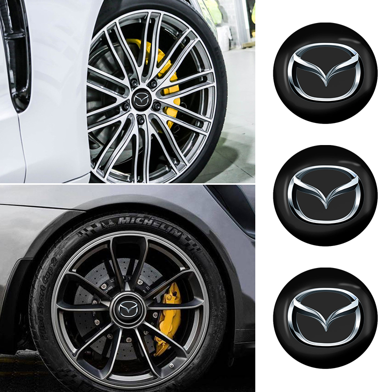 4pcs 56mm Car Wheel Hub Stickers Center Cap Emblem Badge Decal For ...
