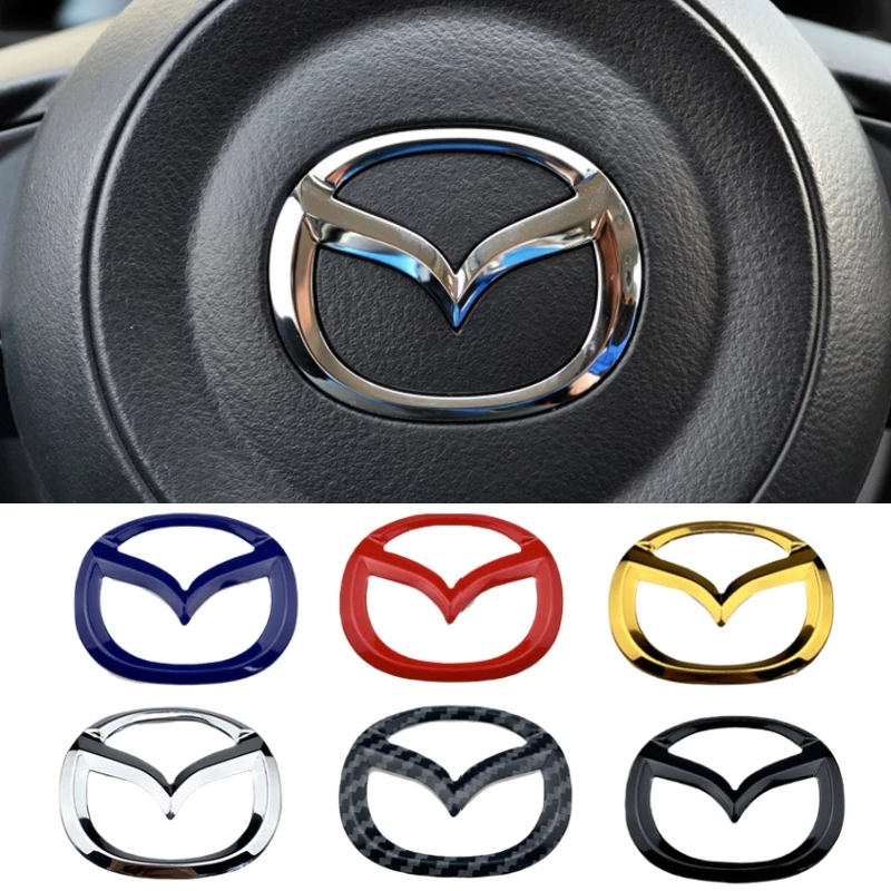 Car steering wheel stickers with Mazda 3 Axela 6 GH Atenza CX5 2 Demio ...