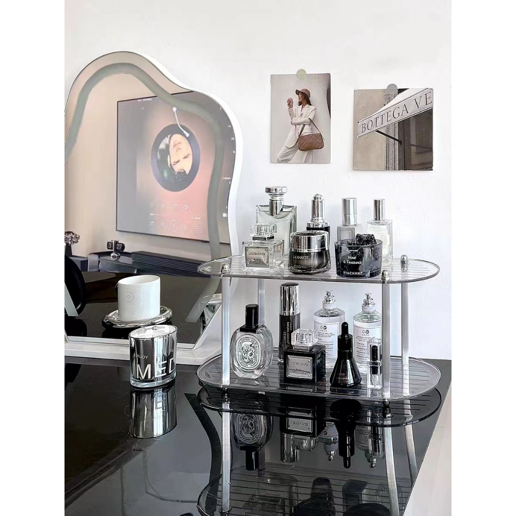 Light Luxury Perfume Rack Desktop Storage Bathroom Toilet Cosmetics ...